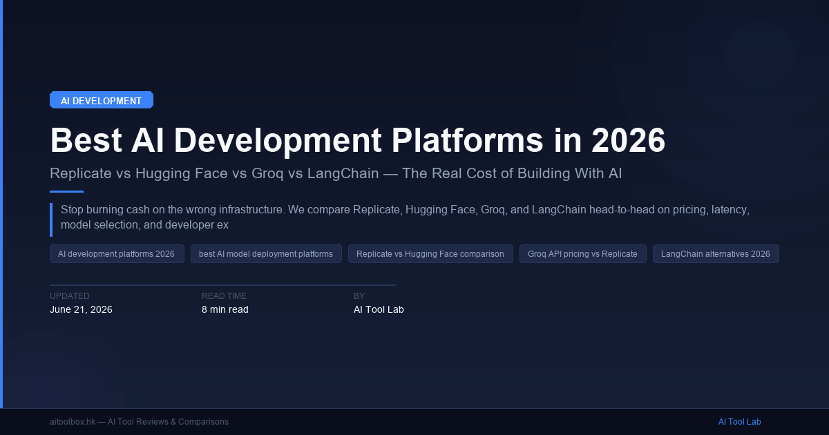 Best AI Development Platforms in 2026: Replicate vs Hugging Face vs ...