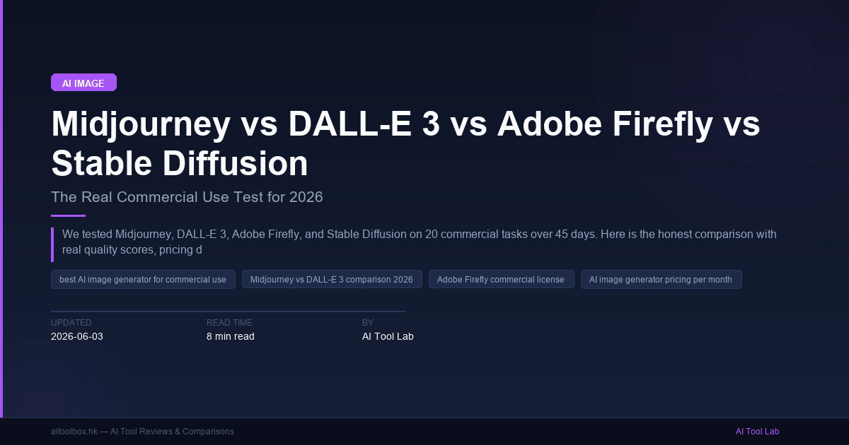 Midjourney vs DALL-E 3 vs Adobe Firefly vs Stable Diffusion: The Real ...